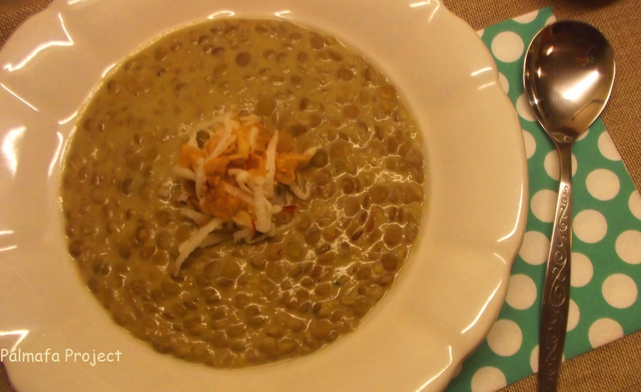 Lencsefőzelék almával és fekete retekkel | Pálmafa Project