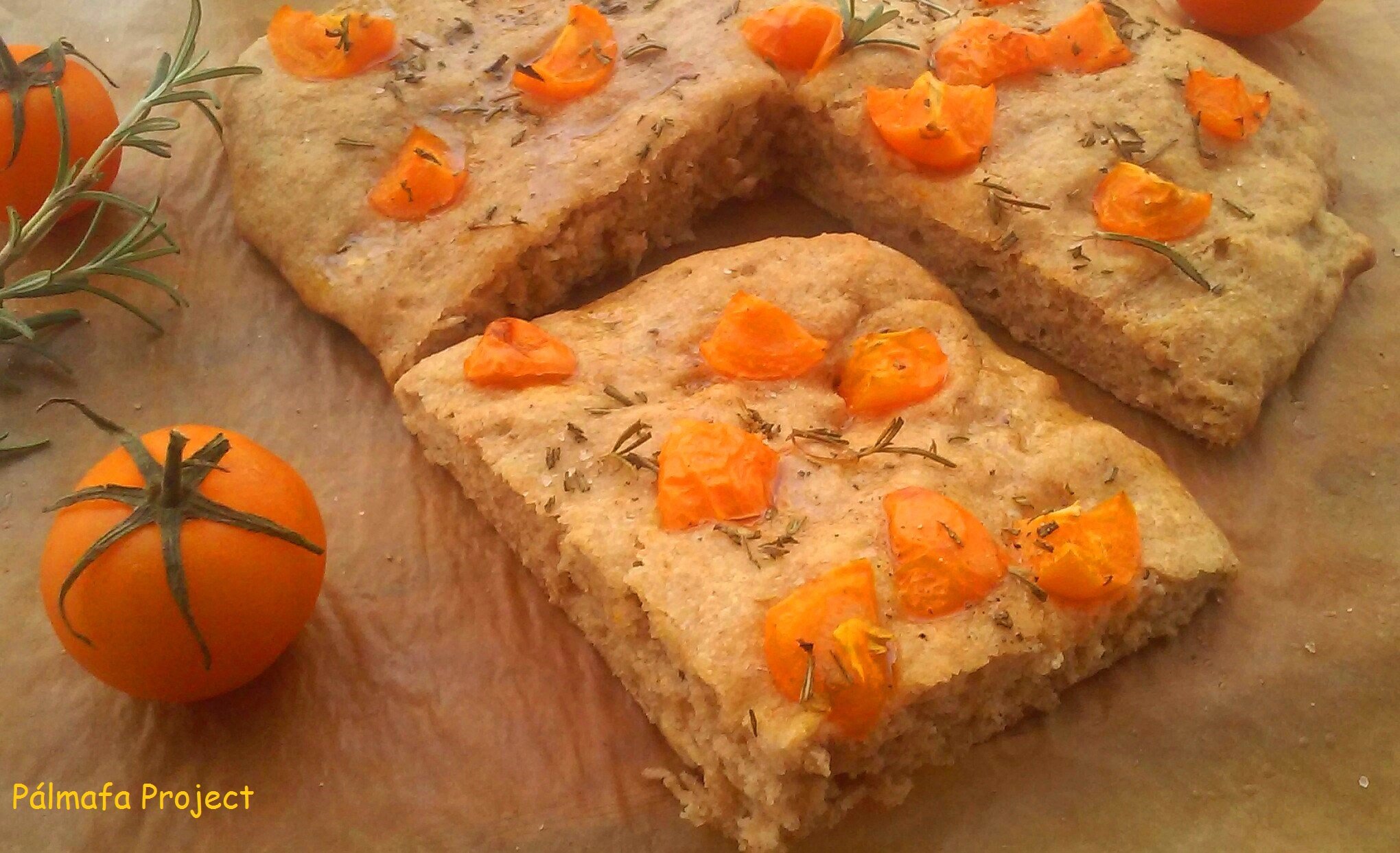 Tönkölylisztes focaccia | Pálmafa Project